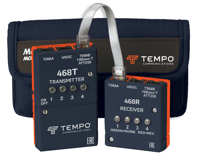 TEMPO 468G- Modular Cable Tester/Wire Map Tester – PAM Distributing Co