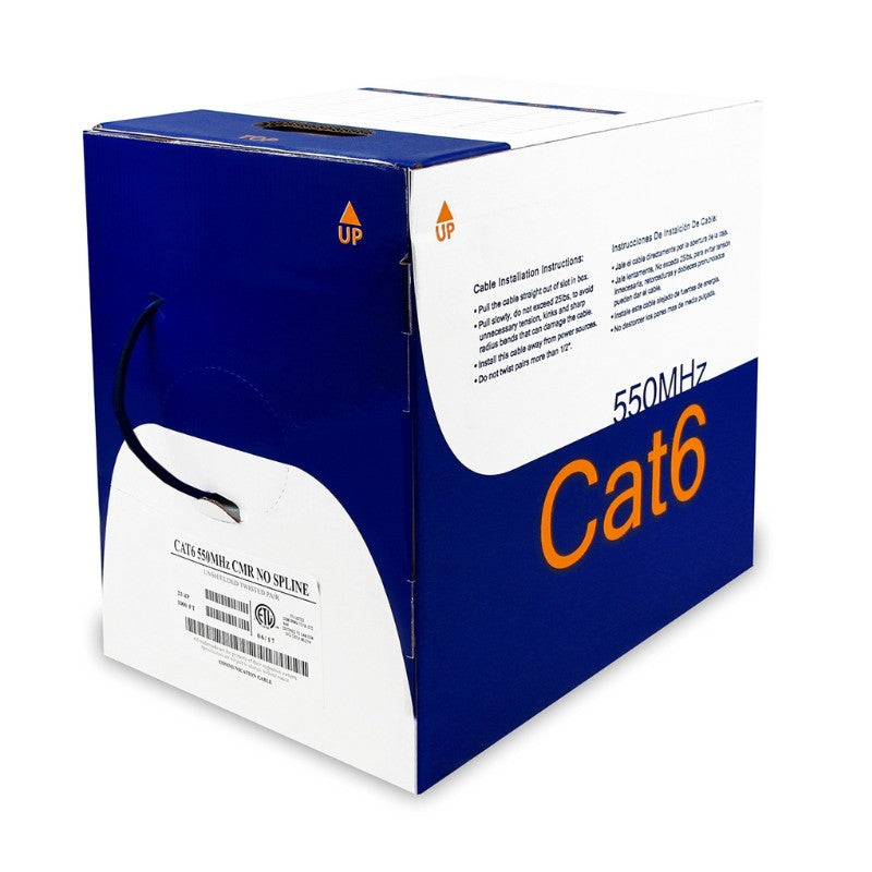 CAT-6 550MHz Solid Copper Non-Plenum Cable 1000ft Box (Purple) – PAM ...
