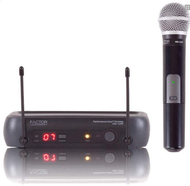FACTOR WM-1-UHF: Wireless Handheld Microphone System – PAM Distributing Co