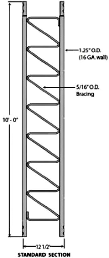ROHN 20G MID SECTION 10' – PAM Distributing Co