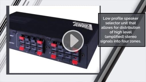 Speaker Selector Box 4 Pair Stereo – PAM Distributing Co